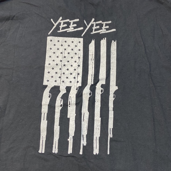 Yee Yee | Shirts | Yee Yee Black And White Patriot Branded Flag | Poshmark